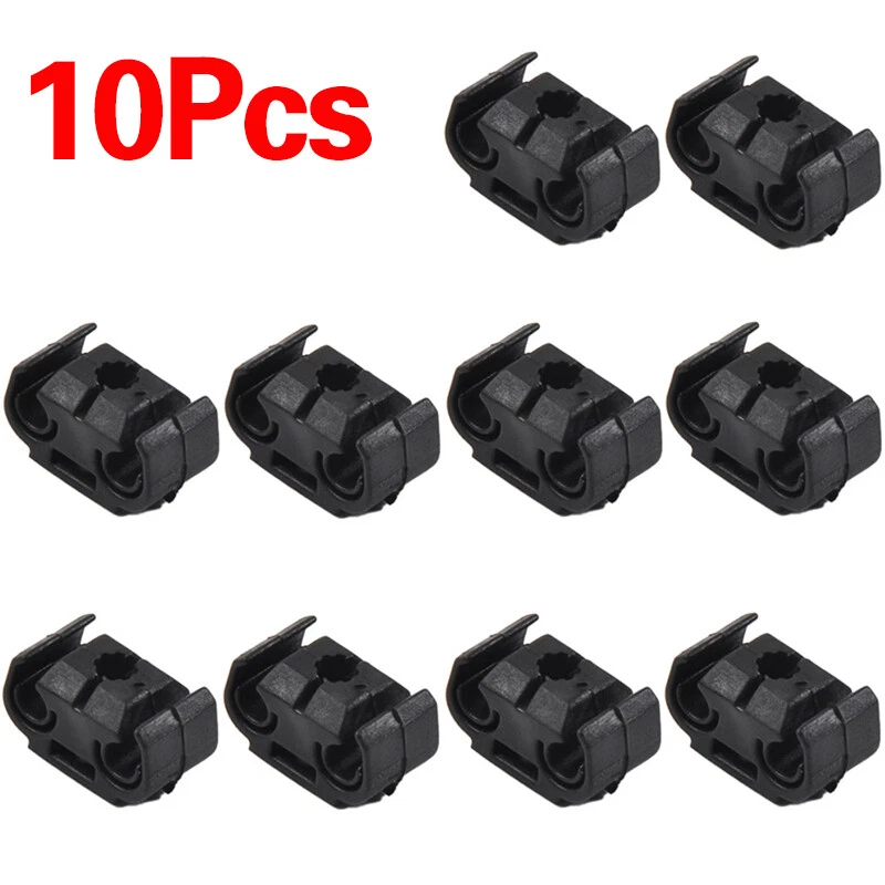 Brake Line Clips - BLACK - Pack of 10 - Suitable for 5mm (3/16") Brake ...