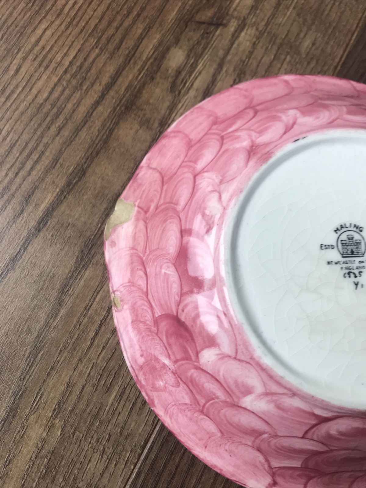 RARE Vintage Maling Pottery BOWL in Spring Flowers Pattern AS FOUND ...