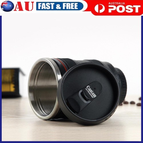 Fashion 350mL Camera Lens Shape Coffee Tea Mug with Lid Vacuum Flasks ...