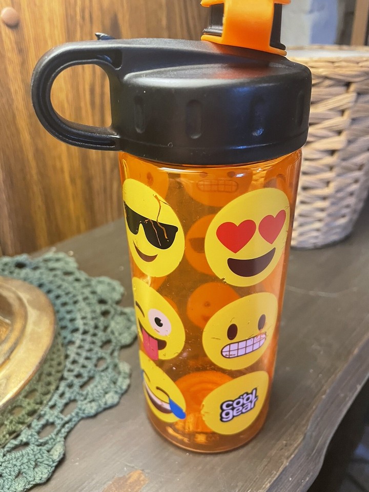 Cool Gear Tumbler Child sippy cup Messenger Face emoji’s | eBay
