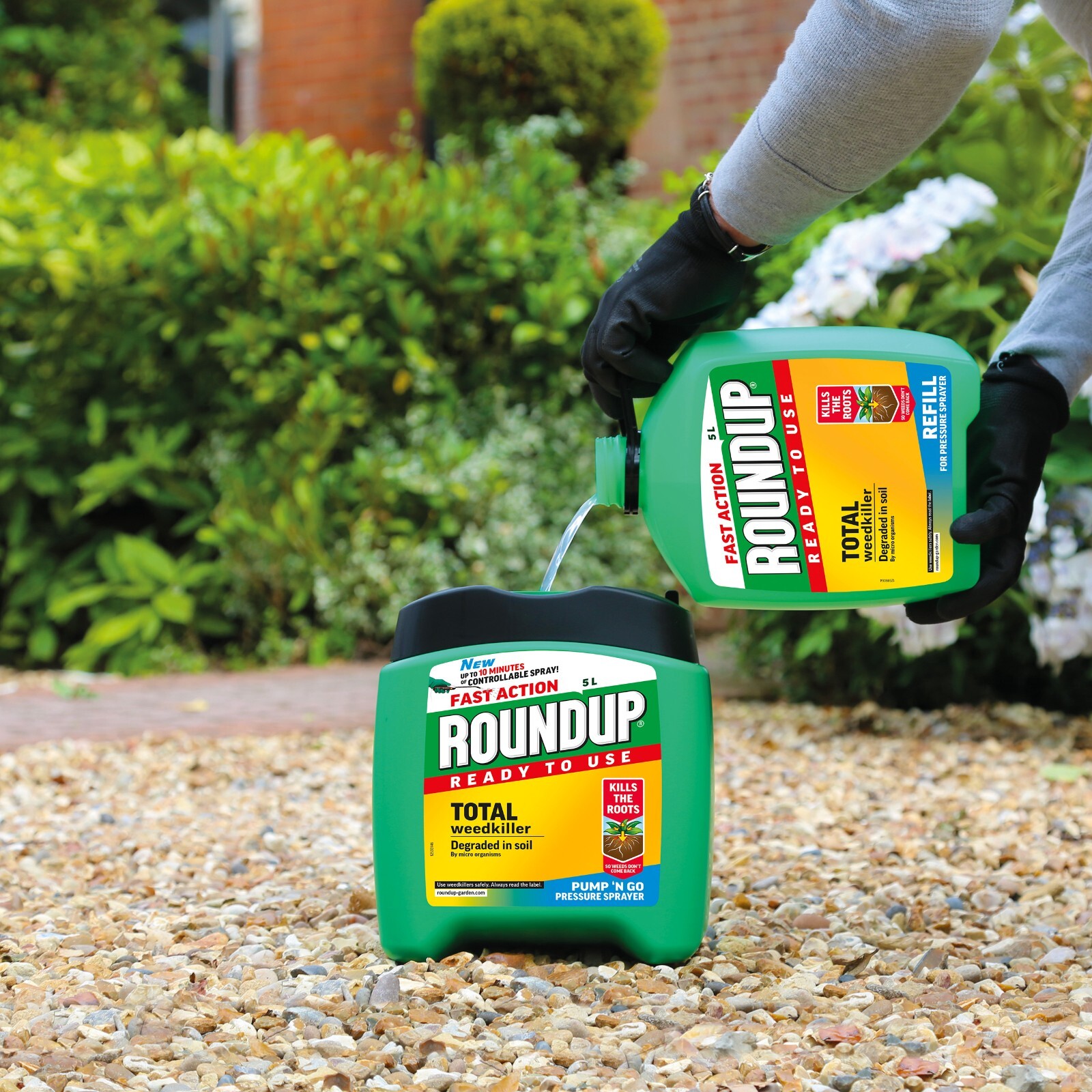 ROUNDUP WEED KILLER FAST ACTION WEEDKILLER KILLS ROOTS CONCENTRATE ...