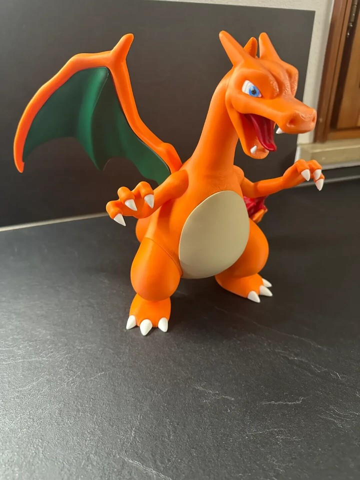 3D Printed -Charizard #005 Figure- 10" Tall 3D Printed -PLA Plastic | eBay