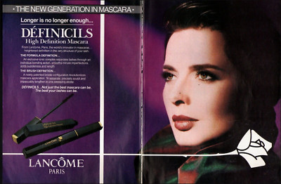 1991 magazine AD LANCOME PARIS DEFINICILS Mascara high Definition 01/11 ...