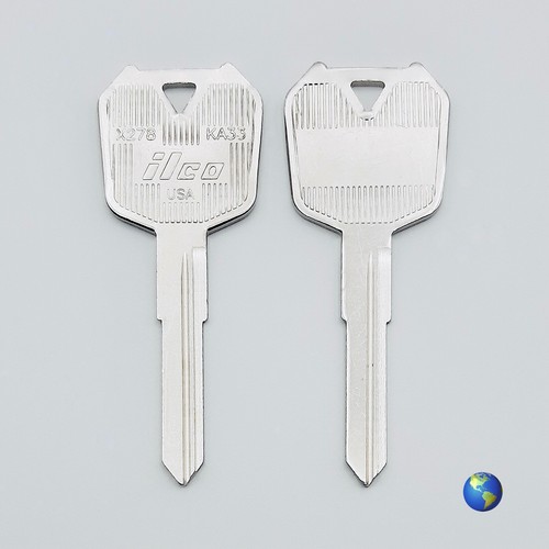 KA33 Key Blanks for Various Motorcycles by Kawasaki and Triumph (2 Keys ...