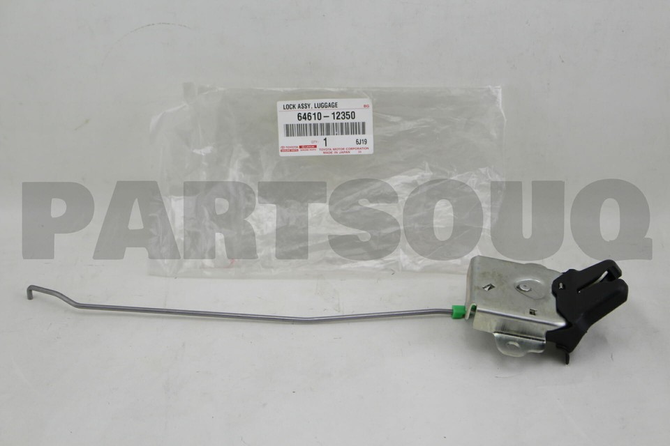 6461012350 Genuine Toyota LOCK ASSY, LUGGAGE COMPARTMENT DOOR 64610 ...