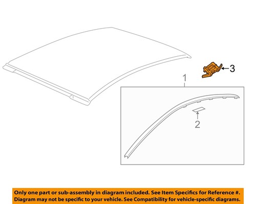 GM OEM 07-17 Caprice Roof Exterior Trim-Roof Molding Retainer 92207445 ...
