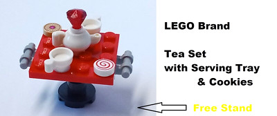 LEGO Treats Set TEA CUPS RED RUBY GEM Top Cookies Treats Sweet Free ...