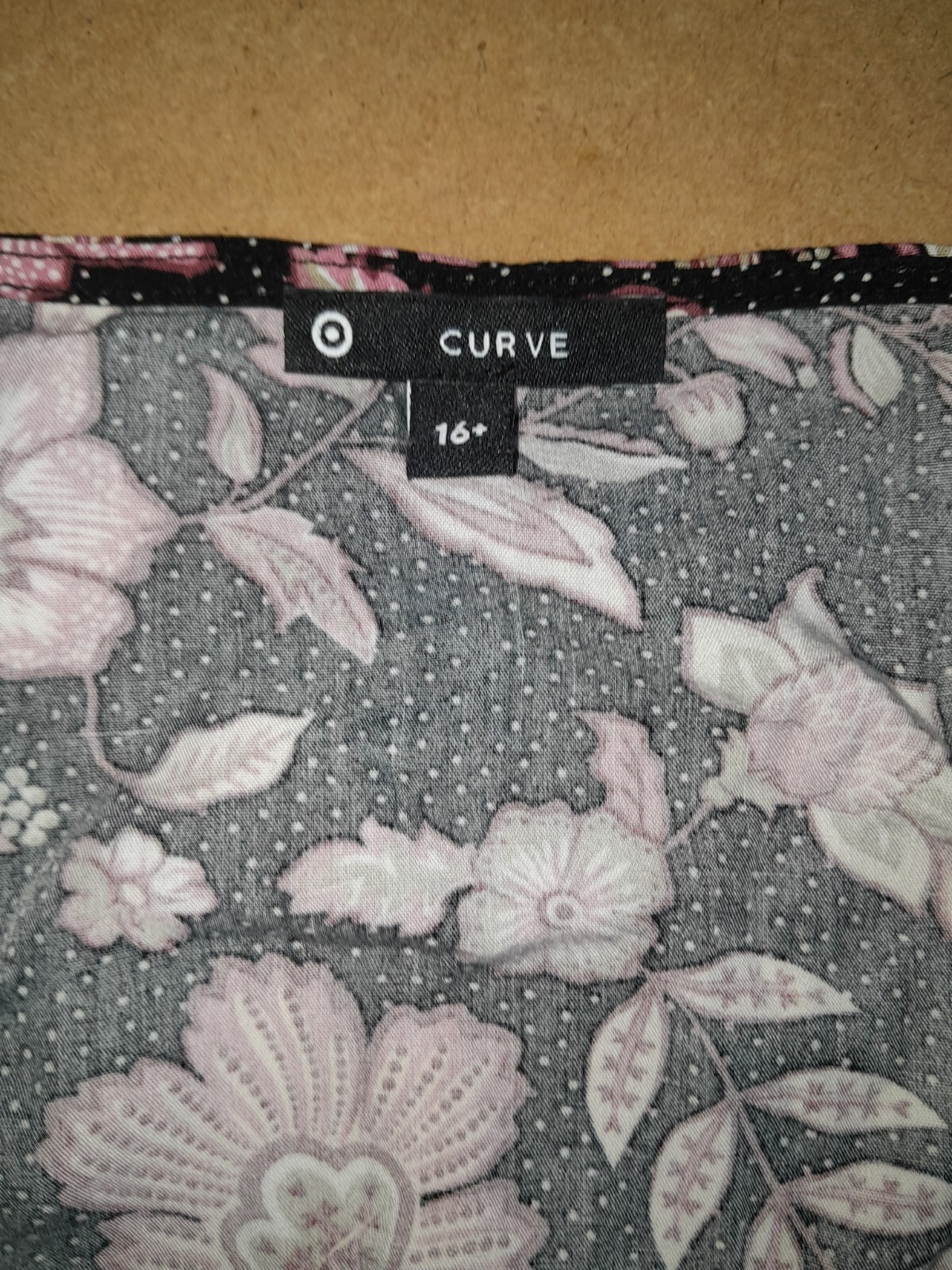 Target Curve Ladies Black Pink Floral Dress Size 16+ Like New | eBay