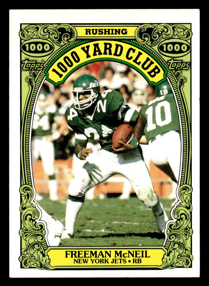 Freeman McNeil 1986 Topps 1000 Yard Club Card #5 New York Jets | eBay