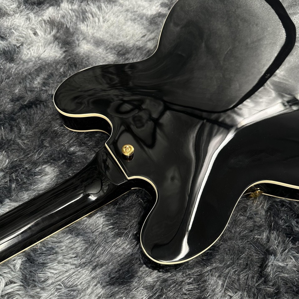 Custom 335 Electric Guitar Black Color BB King Gold Hardware Signature ...