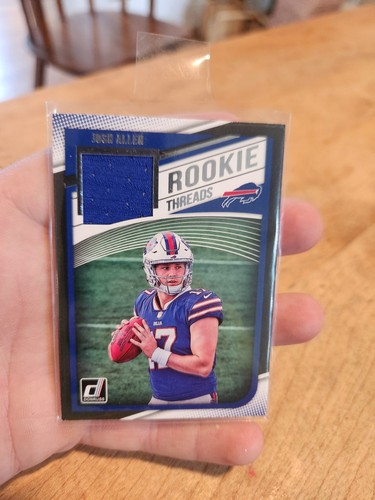 2018 Josh Allen Donruss Rookie Threads Patch MEM, RC Buffalo Bills | eBay