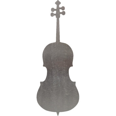 Cello Steel Cut Out Metal Art Decoration | eBay