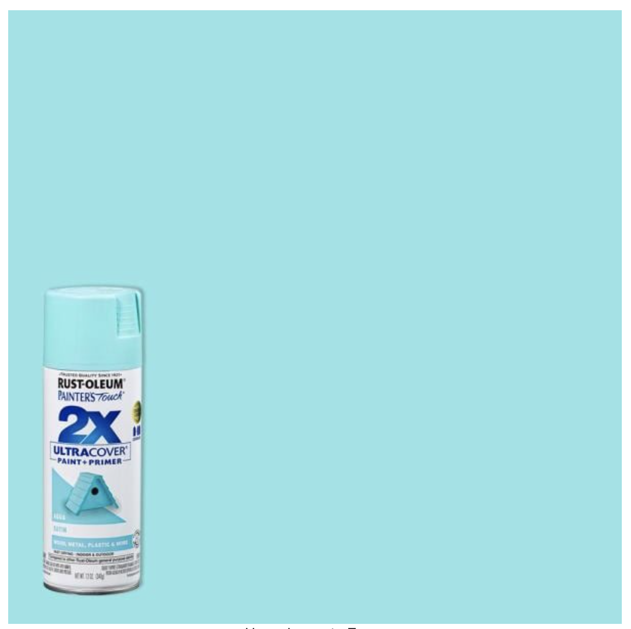 Rust-Oleum Painter's Touch 2X Satin Aqua Blue General Purpose Spray ...