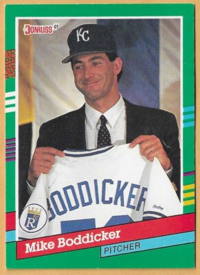 MIKE BODDICKER KANSAS CITY ROYALS #680 no dot inc - DONRUSS NM-MT 1991 ...