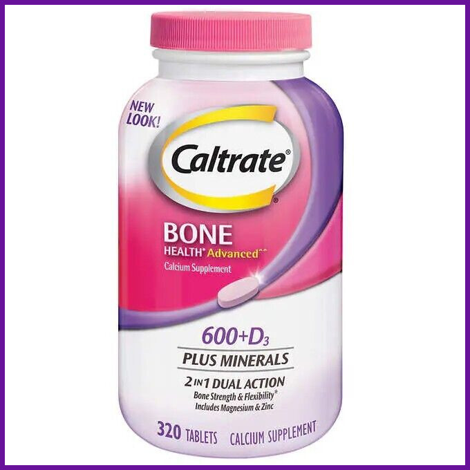 Caltrate Calcium 600+D3 Plus Minerals 320 ct Exp 08/27 Bone Health ...