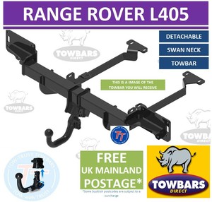 Towbar Detachable Swan Neck for Range Rover L405 2012 on (Inc PHEV 2012 ...