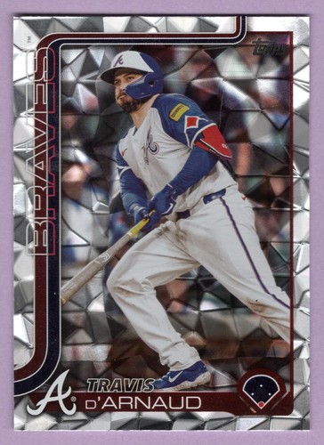 2025 MLB TOPPS SERIES 1 [DIAMANTE FOIL CARD] 325 Travis D'ARNAUD ...