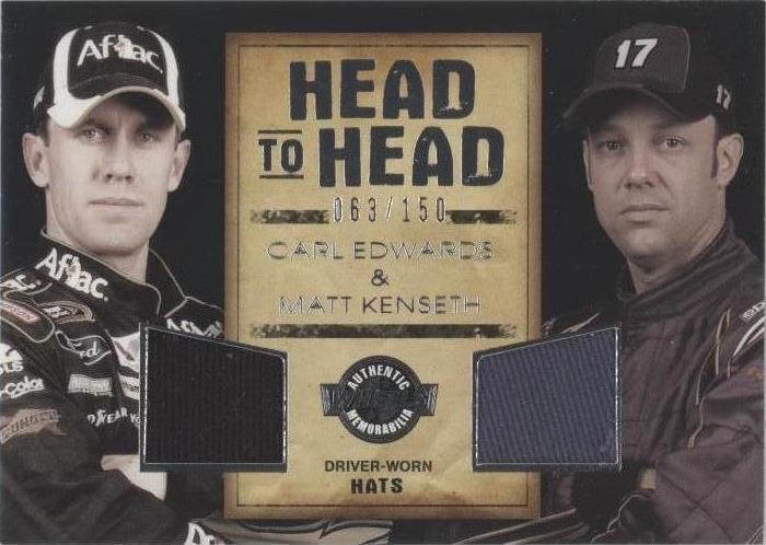 2010 Wheels Main Event - Head-To-Head Memorabilia Matt Kenseth, Carl ...