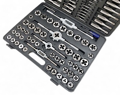 Metric & Imperial Tap and Die Set 115Pc With Wrenches inc Gauge and ...