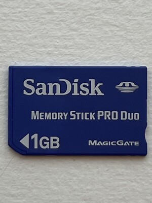 Sandisk 1GB Memory Stick Pro Duo Magic Gate Memory card - Blue | eBay