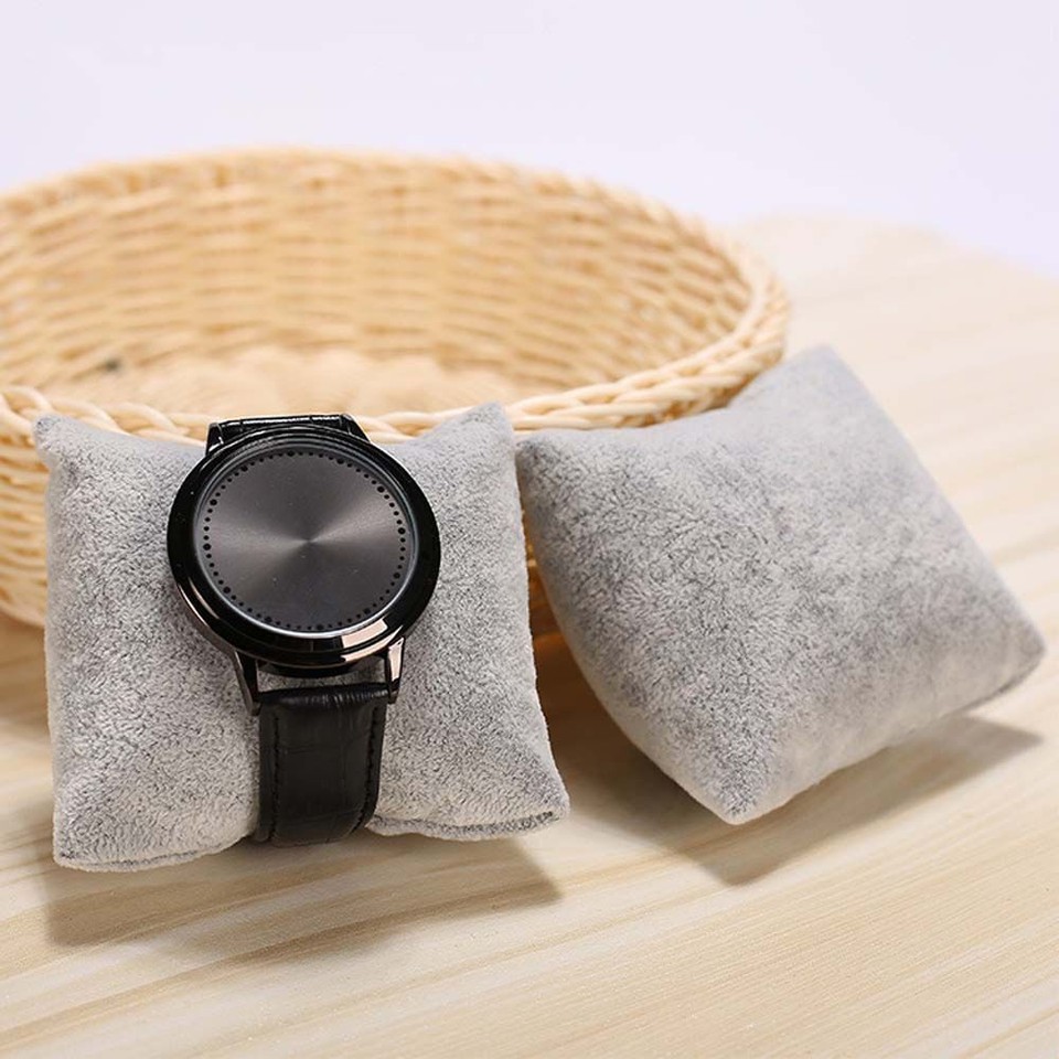 Velvet/Linen Bracelet Watch Display Pillows Wristwatch Holder Cushion ...