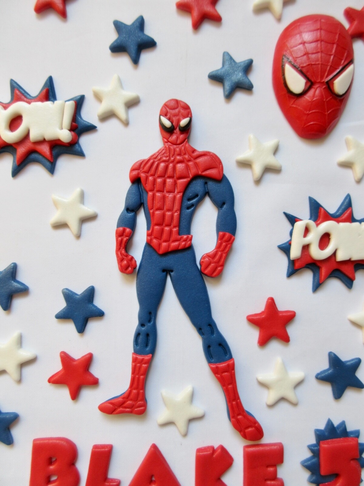 Large Spiderman Cake Topper Personalised. Edible Spiderman Birthday ...