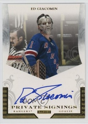 2010-11 Panini Dominion Private Signings Ed Giacomin #EG2 Auto HOF f0l ...