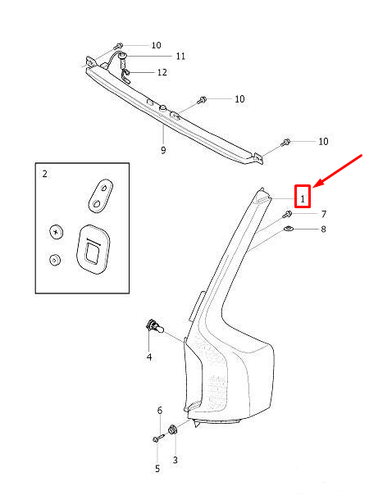 VOLVO XC90 II Rear Right Lamp Body 31655916 NEW GENUINE | eBay