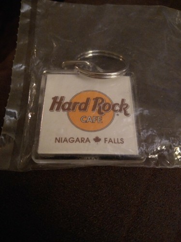 Hard Rock Cafe Niagara Falls Canada Plastic Keychain Key Ring Souvenir ...