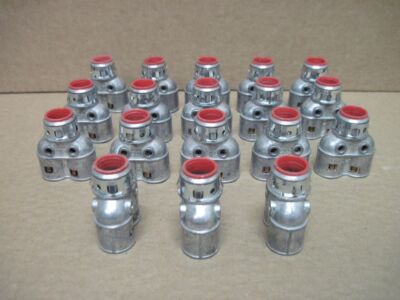 Arlington 3838AST Duplex Insulated 3/8in Conduit Connector ***BOX OF 18 ...
