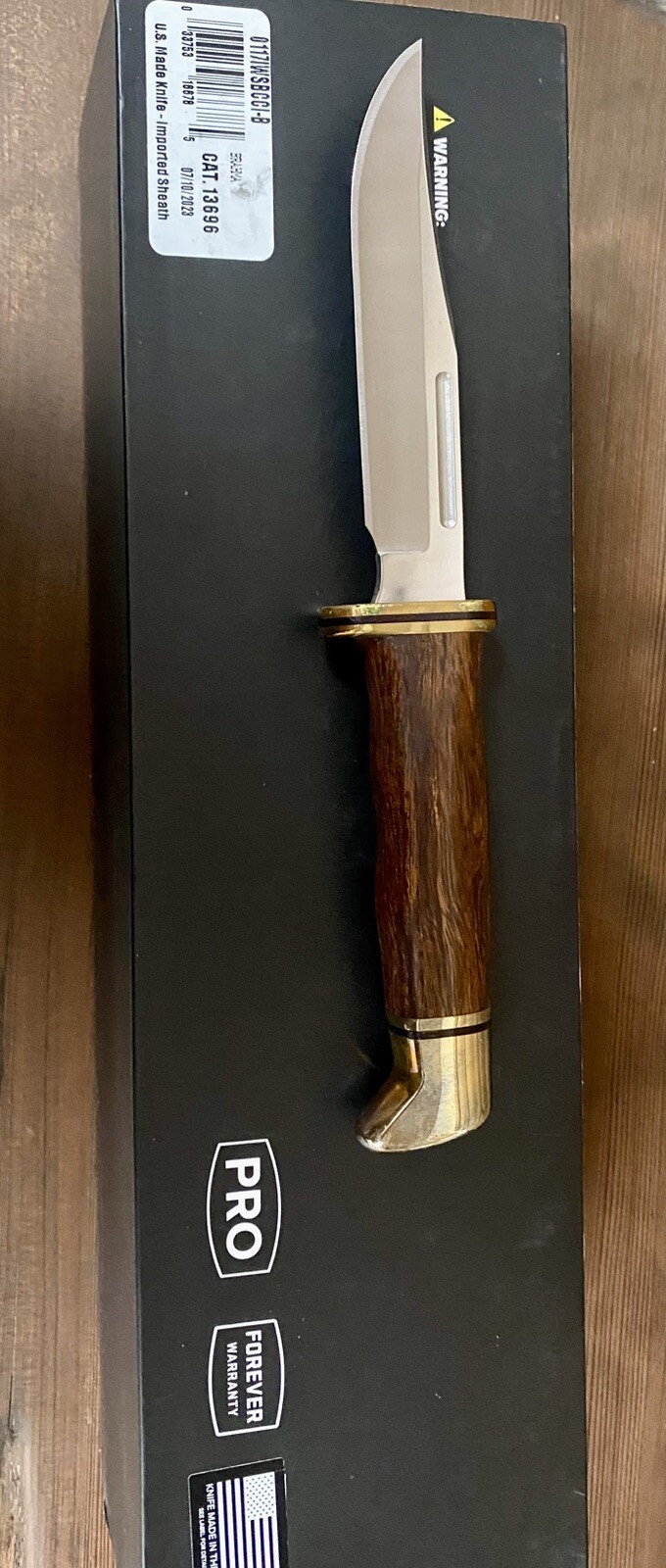 Buck 117 Knife Brahma BCCI 35th Anniversary 420C Blade Ironwood | eBay