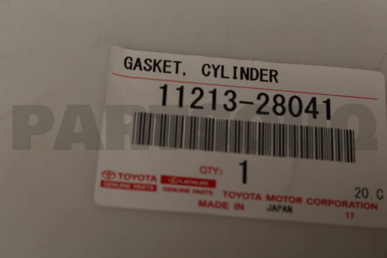 1121328041 Genuine Toyota GASKET, CYLINDER HEAD COVER 11213-28041 | eBay