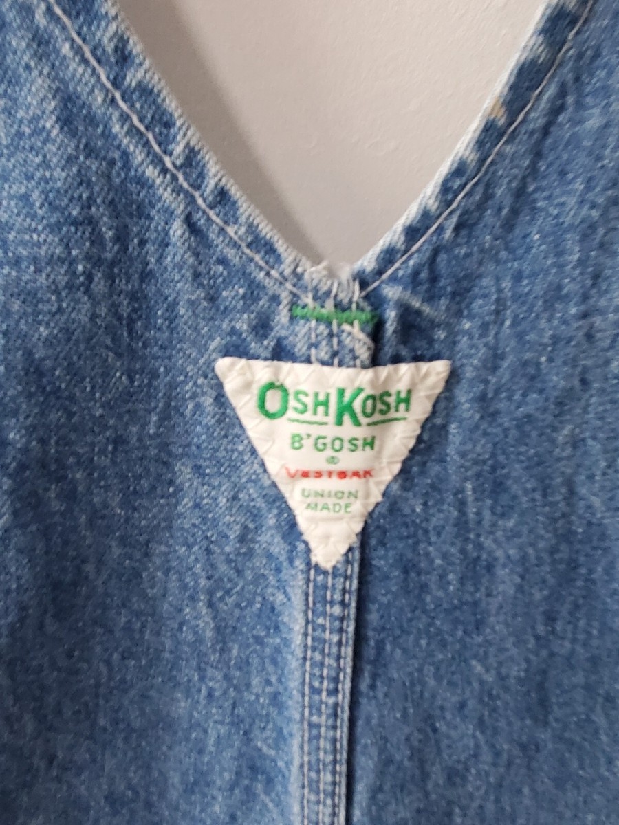 Vintage OshKosh B'Gosh Union Made In USA Denim Bib Overalls Vintage OshKosh B'Gosh Union Made In USA Denim Bib Overalls