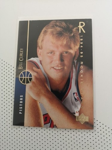 Bill Curley Pistons Rookie Card Carte Nba Upper Deck Gold 94 95 #156 | eBay