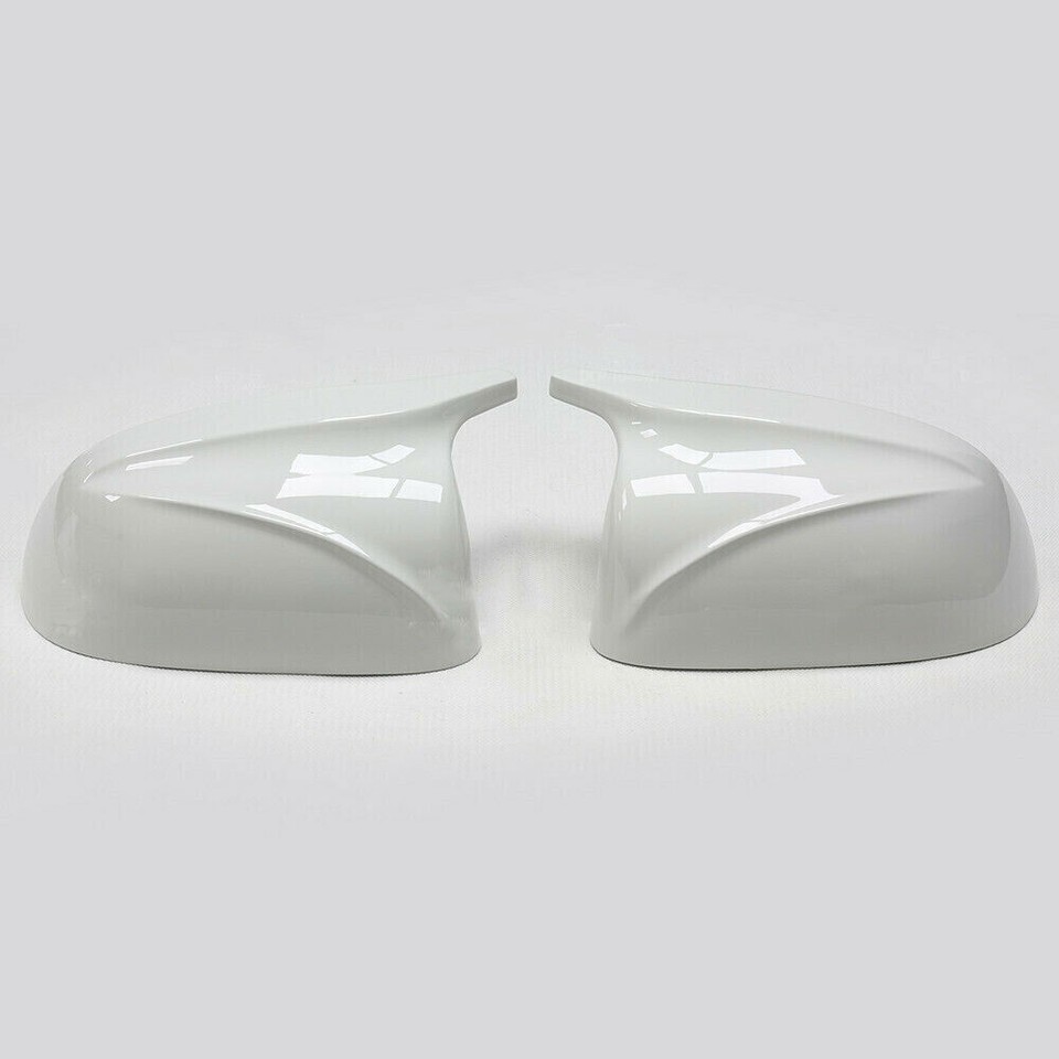 White Side Mirror Cover Wing Cap For BMW X3 X4 X5 X6 X7 G01 G02 G05 ...