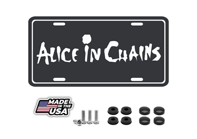 Alice In Chains license plate metal wall sign front tag vanity plate ...