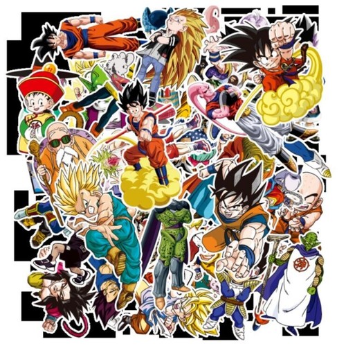 100 Pcs Vinyl Stickers Dragon Ball Z Waterproof Decal Anime Super ...