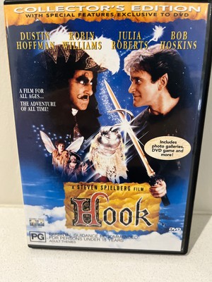 Hook (DVD, 1991) Robin Williams, Dustin Hoffman, Julia Roberts, Bob Hoskins 9317731004308 | eBay
