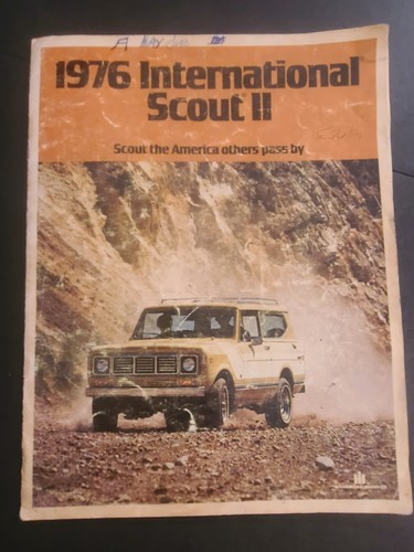 GENUINE 1976 IH Scout II International Harvester Sales Dealer Brochure ...