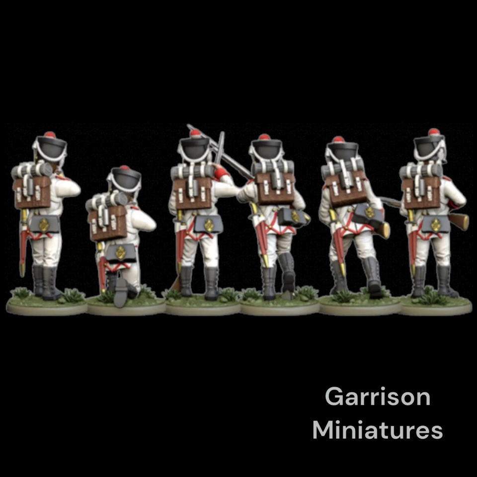 Kingdom Of Saxony Infantry Skirmish Order X6 28mm Napoleonic Wargame ...