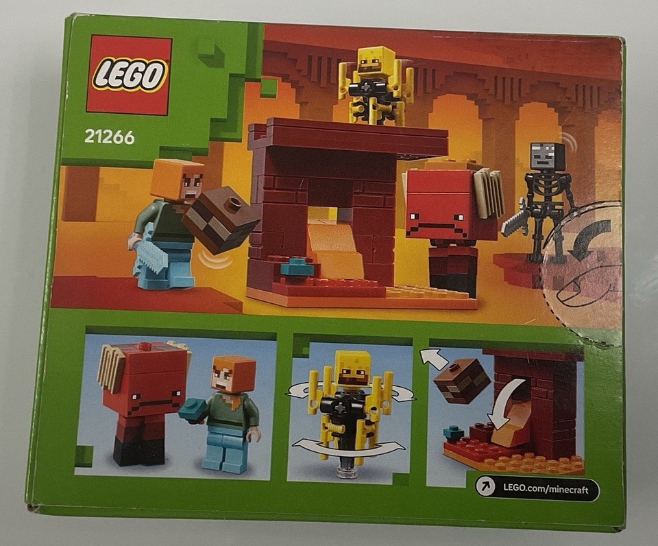 Lego MINECRAFT The Nether Lava Battle Set # 21266 Sealed New! | eBay