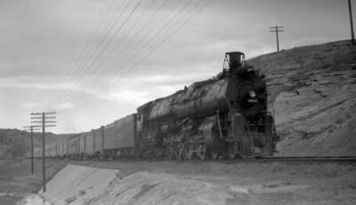 AT&SF Santa Fe Railroad locomotive engine No. 3784 type 4-8-4 OLD TRAIN ...