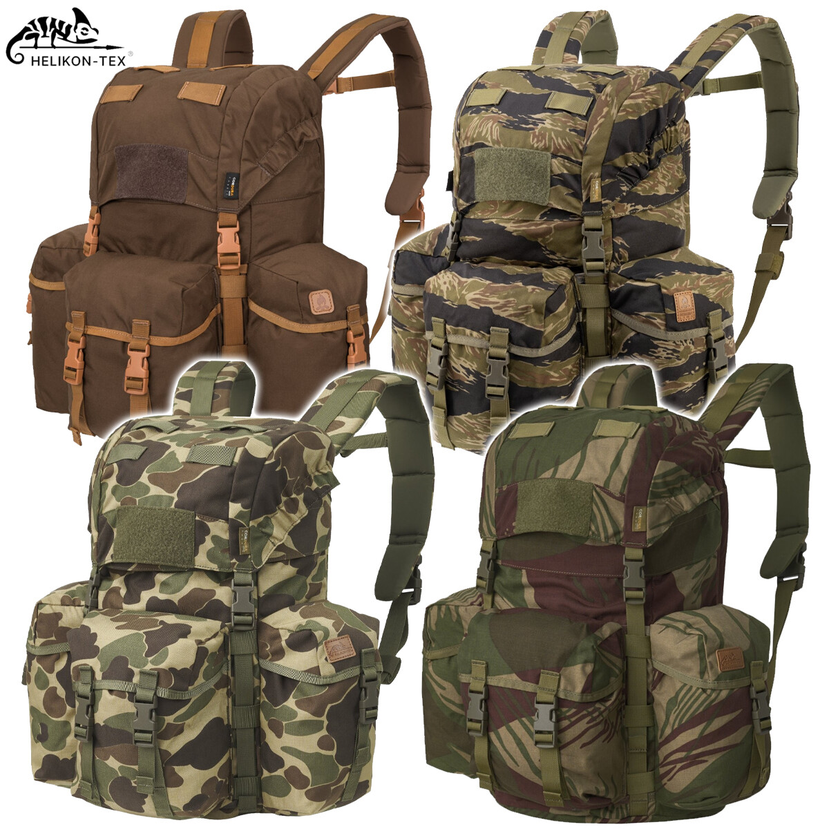 HELIKON TEX BERGEN Backpack Rucksack Tactical MOLLE Duck Hunter ...