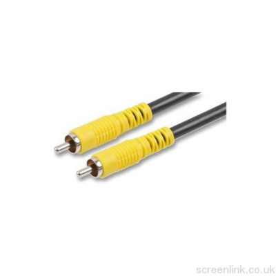 Quality Long 25m Yellow Male Plug RCA Phono Coaxial CVBS Video Cable ...