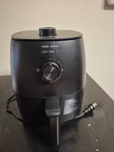 Mainstays 2.2 qt Compact Air Fryer, Black - Automatic Shutoff, Built-in ...