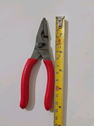 Snap-on Tools USA RED 5" Soft Grip Mini Long Nose Slip Joint Pliers ...