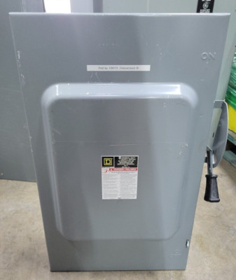 D324N Square D Switch 200 AMP 240 volt Fused Fusible Disconnect | eBay
