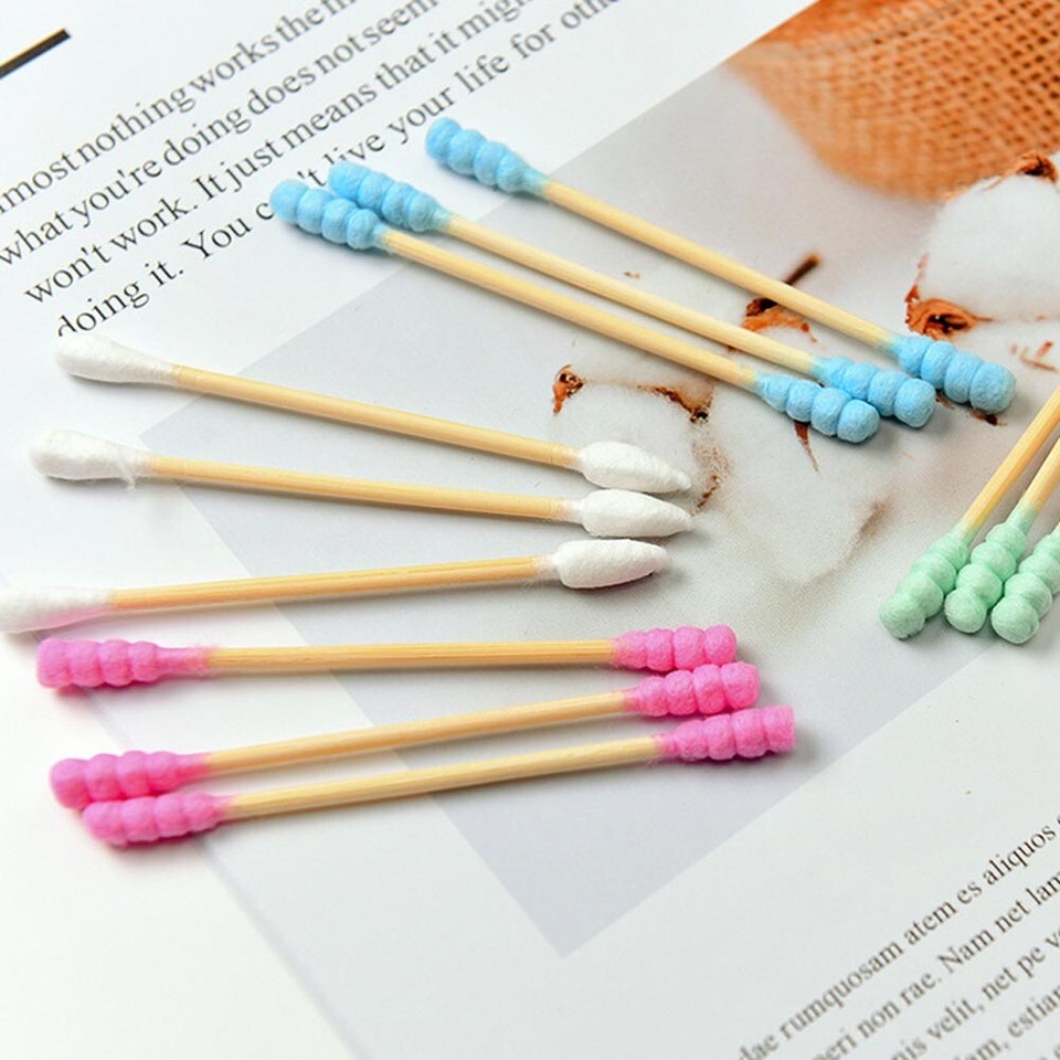 100 Pcs Cotton Swab Applicator Q-tip Swabs 3" Extra Long Wood Handle ...