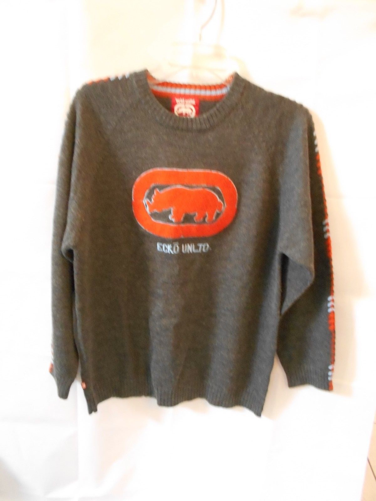 Ecko Boys Young Teen Large Wool Blend Crew Neck Sweater Gray with ...