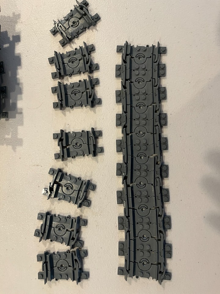 LEGO Train Tracks 35+ Lot- 8 Straight- 15 Curved-16 Flex, 15+ Flex, 2 ...